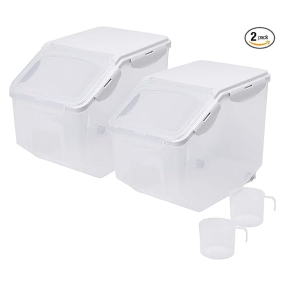 10 Liter / 20 lbs Rice Storage Container with Measuring Cup, BPA free ...