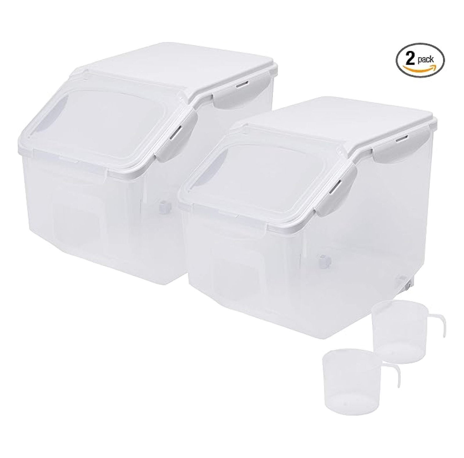10 Liter / 20 lbs Rice Storage Container with Measuring Cup, BPA free ...