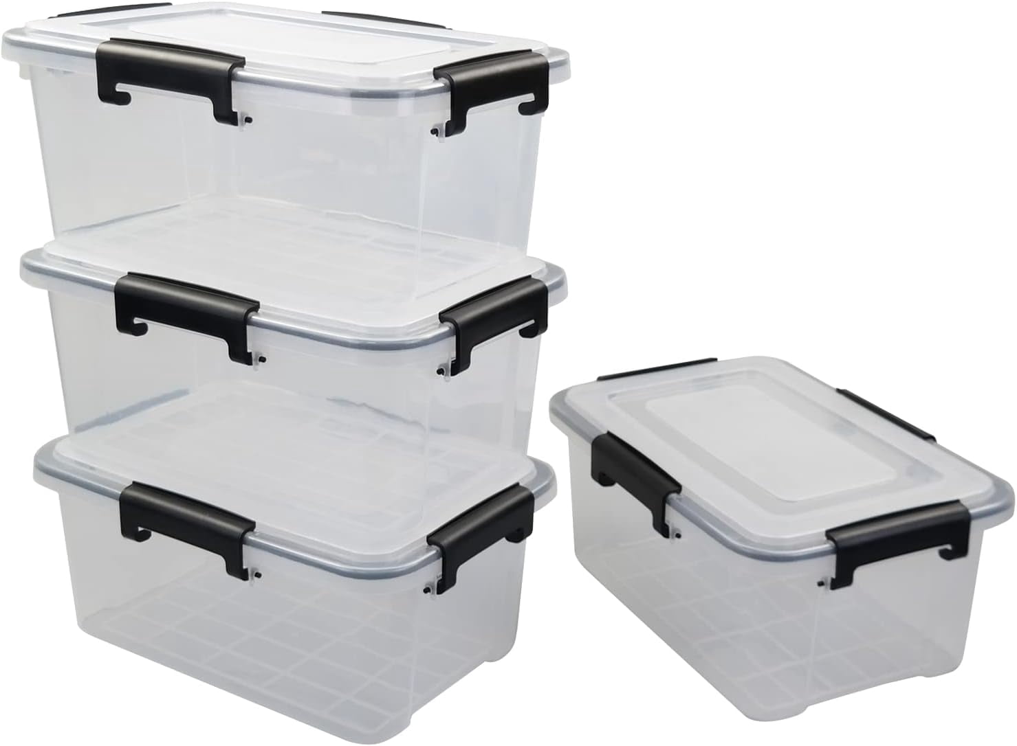 10 Liter Plastic Clear Food Storage Boxes Storage Container with Seal ...