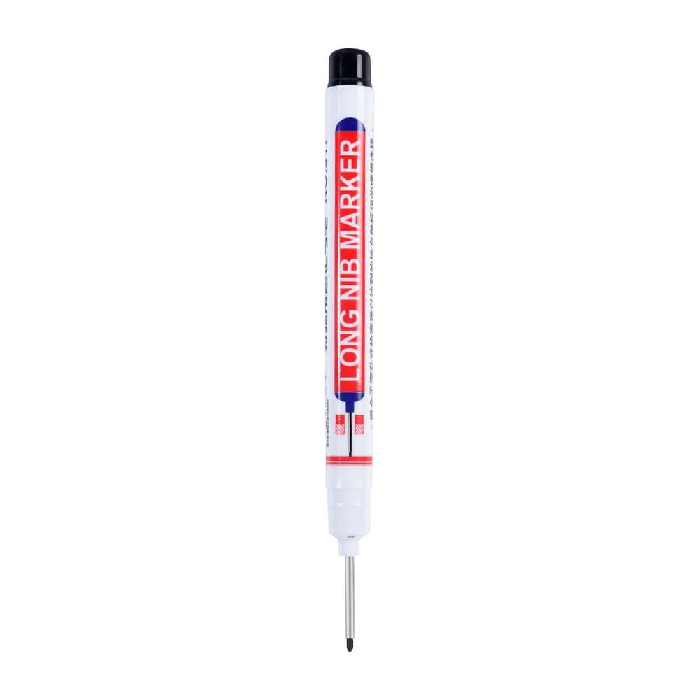 10 Long Head Markers Woodworking Multi-Purpose Deep Hole Marker Pens ...