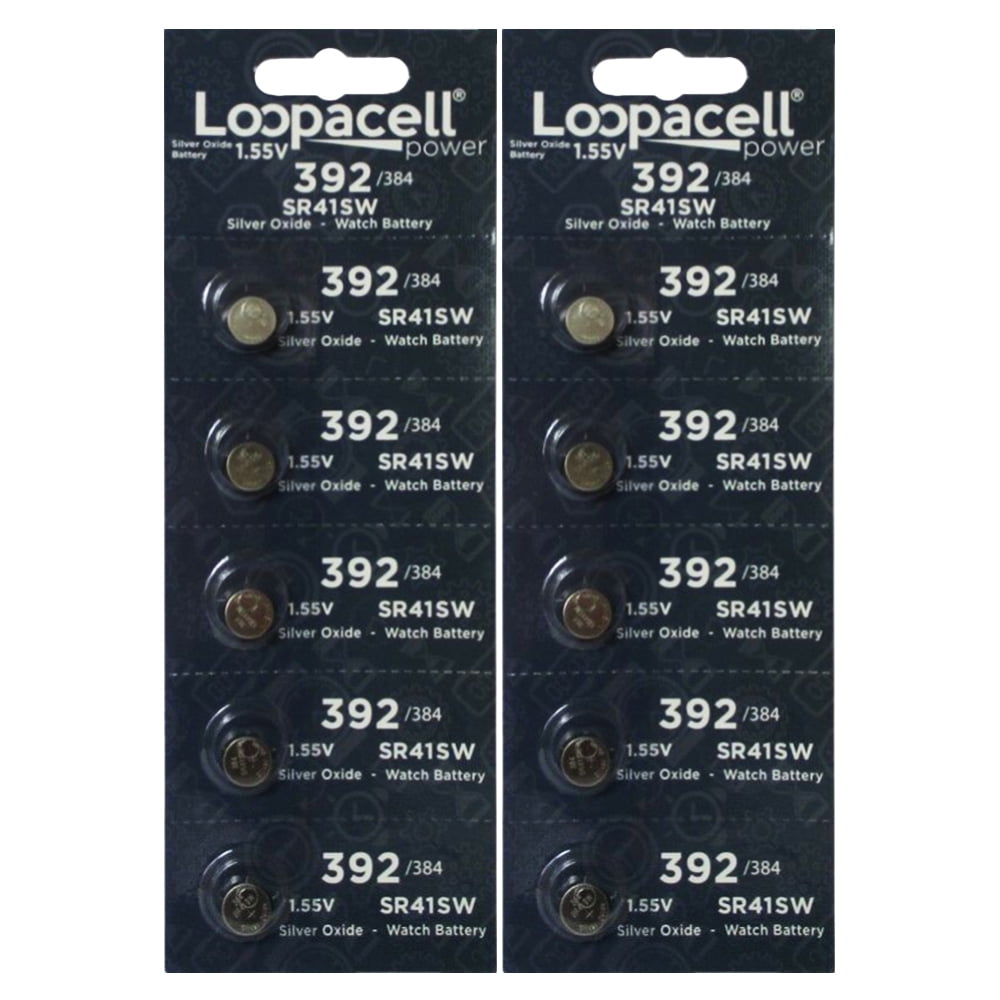 10 Loopacell 392/384 Silver Oxide Batteries - Walmart.com