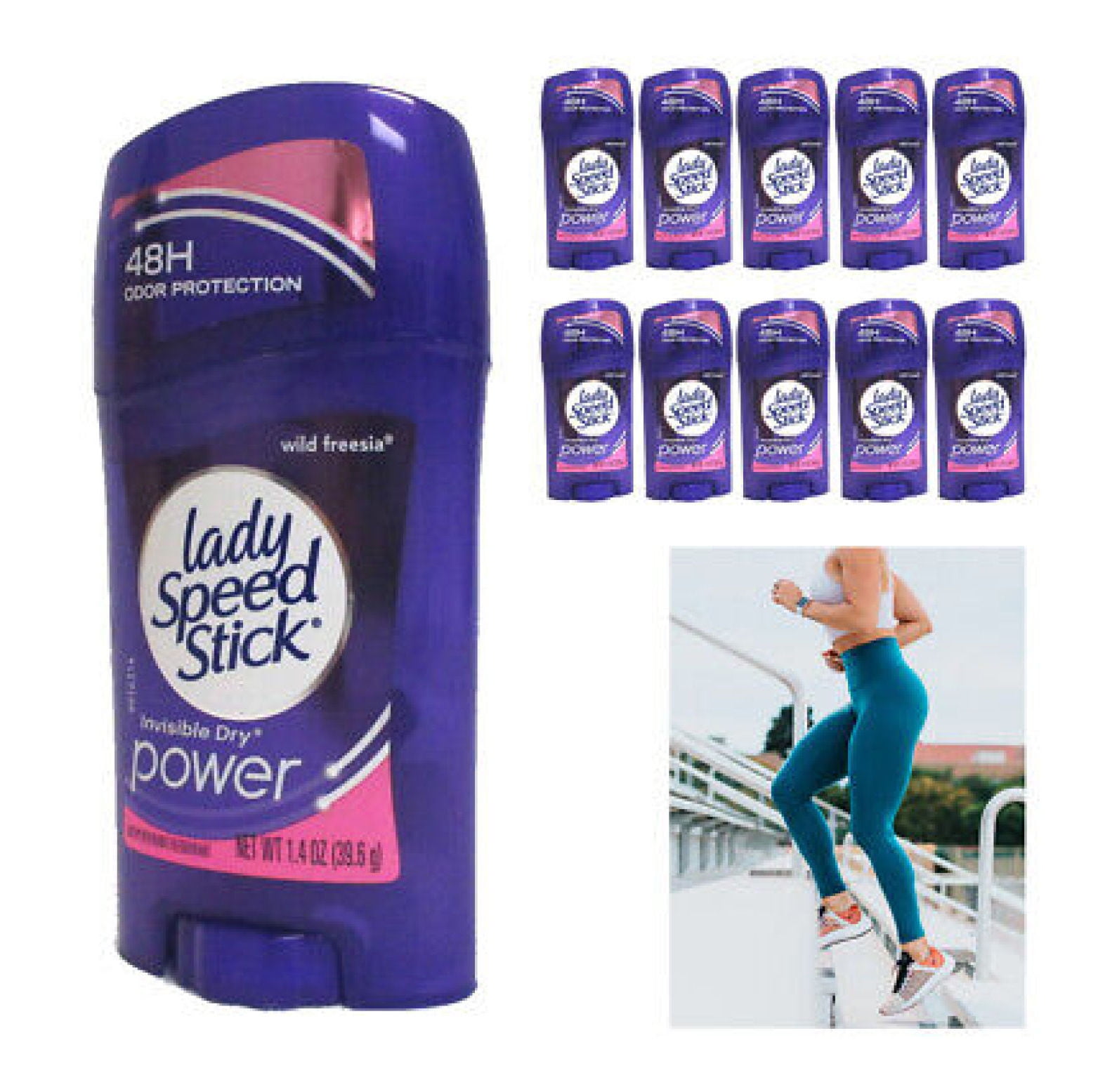 Lady Speed Stick Antiperspirant Deodorant Invisible Dry, Wild Freesia 1 ...