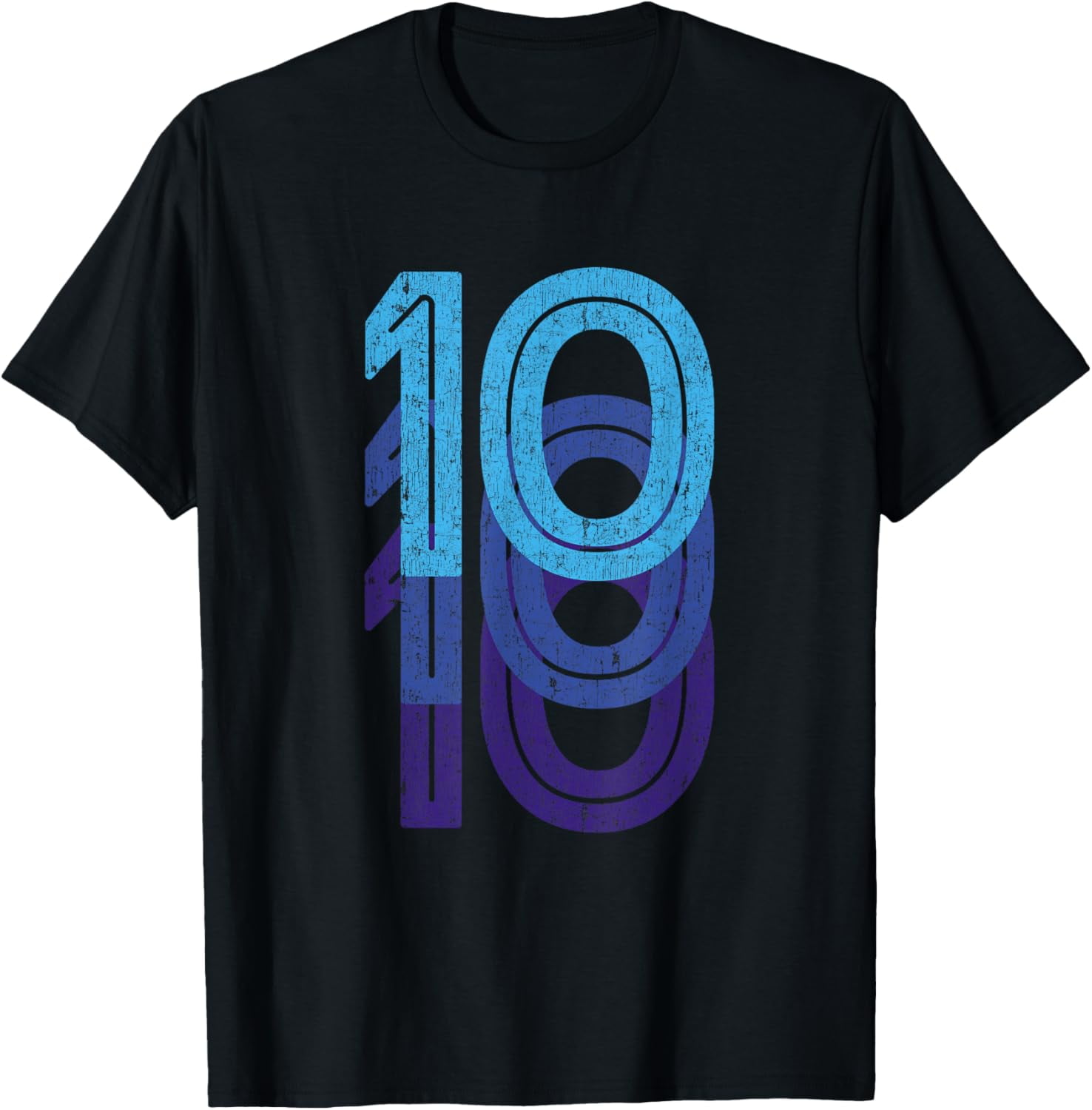 10 Lucky Number 10th Year Birthday Age Sports Team T-Shirt - Walmart.com