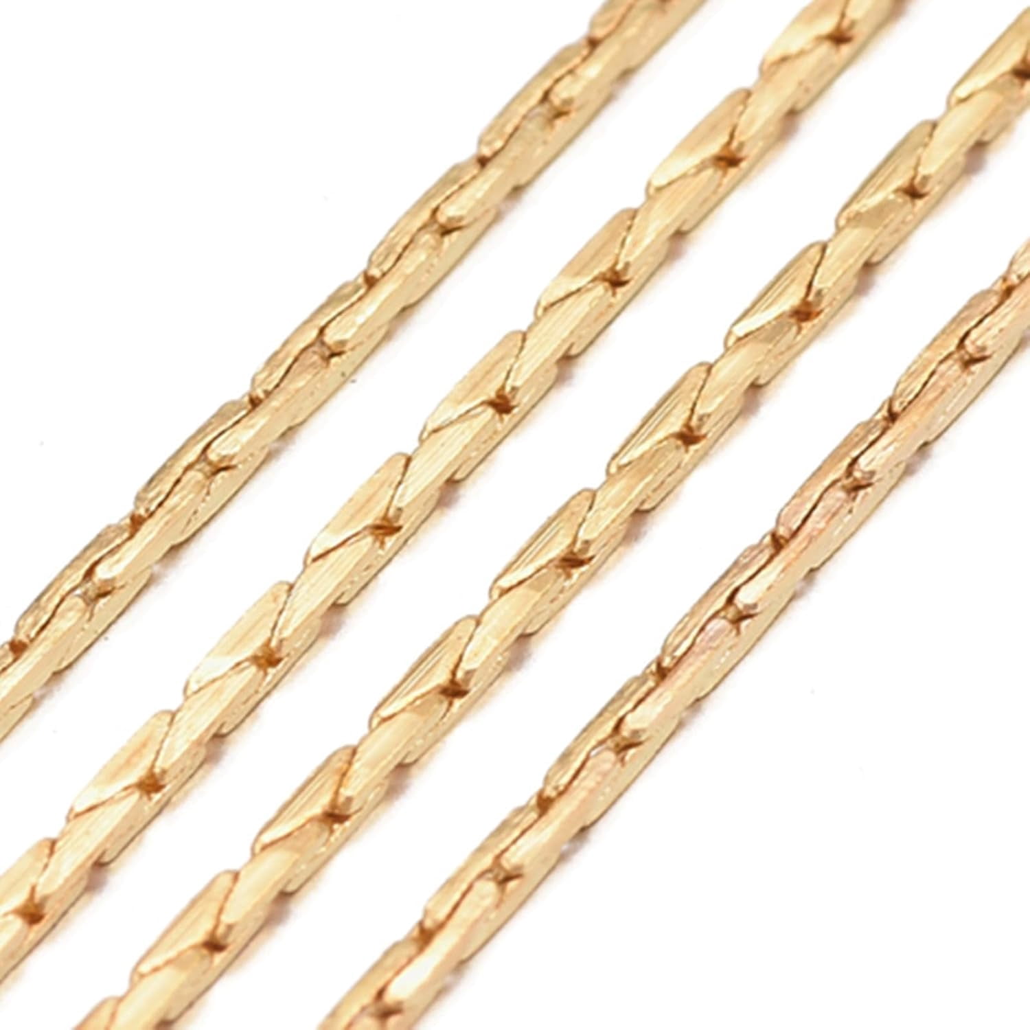10 M Brass Chains Unwelded with Spool Unfinished Chain Set Fashion ...