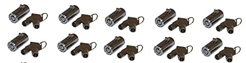 10 - MEI-2501B-KA Vending Machine Lock with Tubular Keyway and Chrome ...