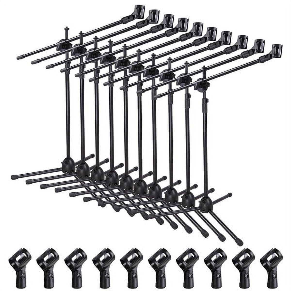 10 MR DJ MS500 Heavy Duty Telescoping Microphone Mic Boom Stand, Tripod ...