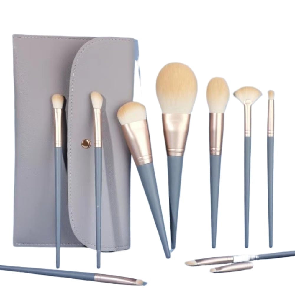 10 Makeup Brush Set Loose Powder Brush Eyeshadow Brush Foundation Brush ...
