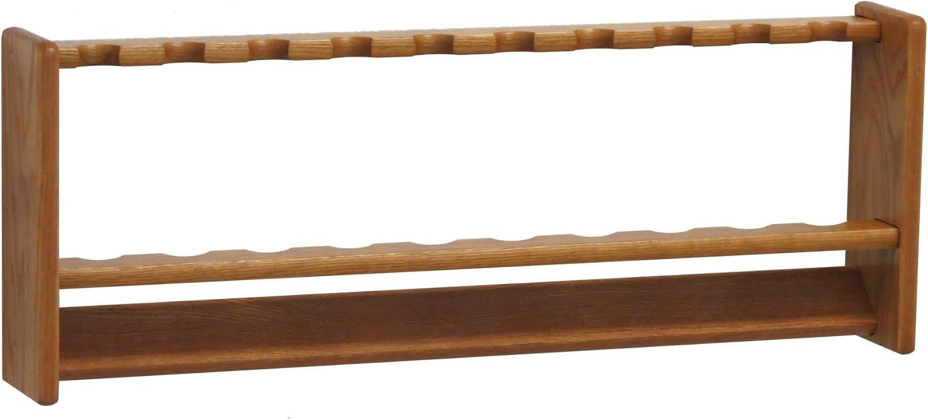 10 Medium Oak Pool Cue Rack - Walmart.com