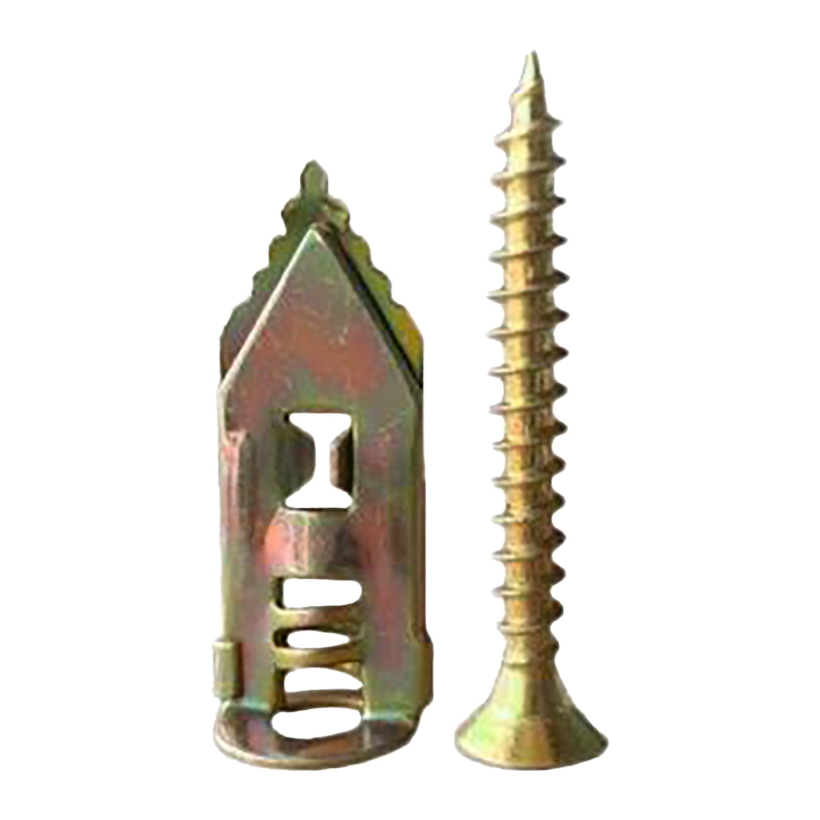 10 Metal Expansion Screw Kit, No Drill Or Holes in Wall, Wall Anchor ...