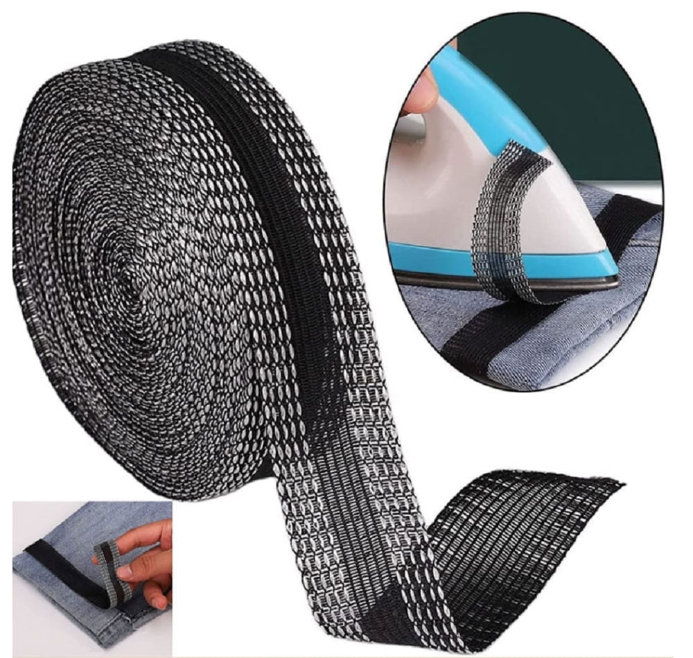 10-Meter Self-Adhesive Iron-On Hemming Tape – Durable Fabric Fusing ...