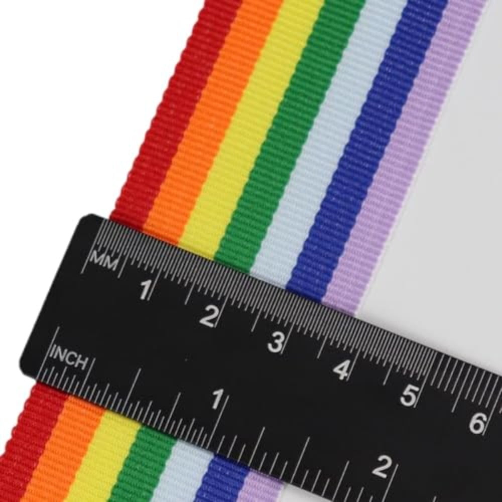 10 Meters (10.94 Yards) Rainbow Ribbon Stripes Ribbon For Party Wedding ...