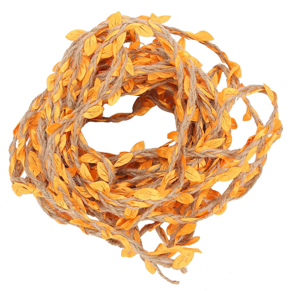 10 Meters Artificial Leaf Ribbon Braided Garland Weaving Hemp Rope ...
