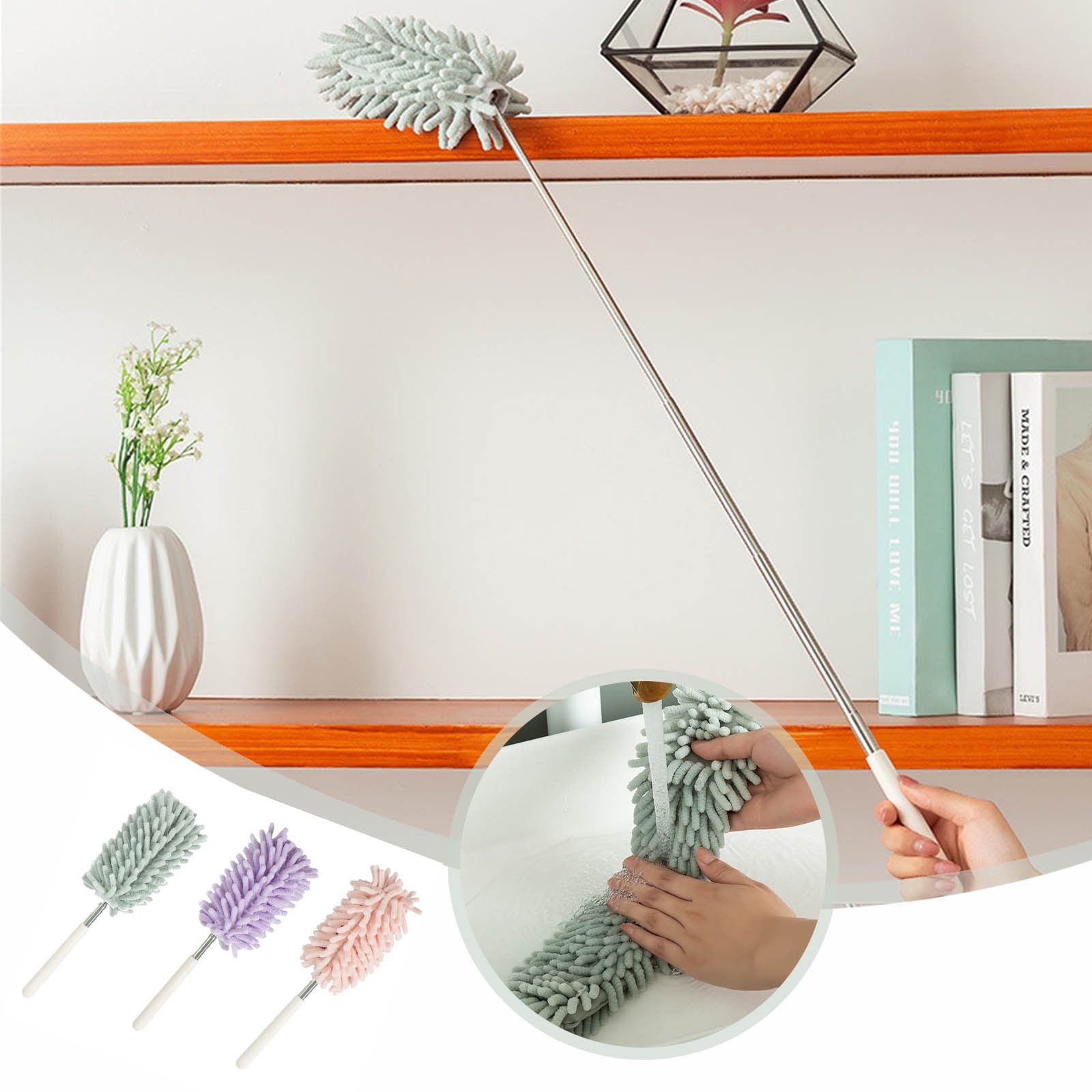 Under 10, Microfiber Cleaning Brush, Telescopic Collector, Removable ...
