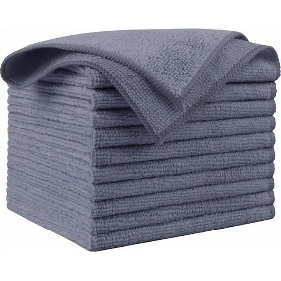 10 Microfiber Cleaning Cloth Towel Rag For Suvs House, Kitchen, Window ...