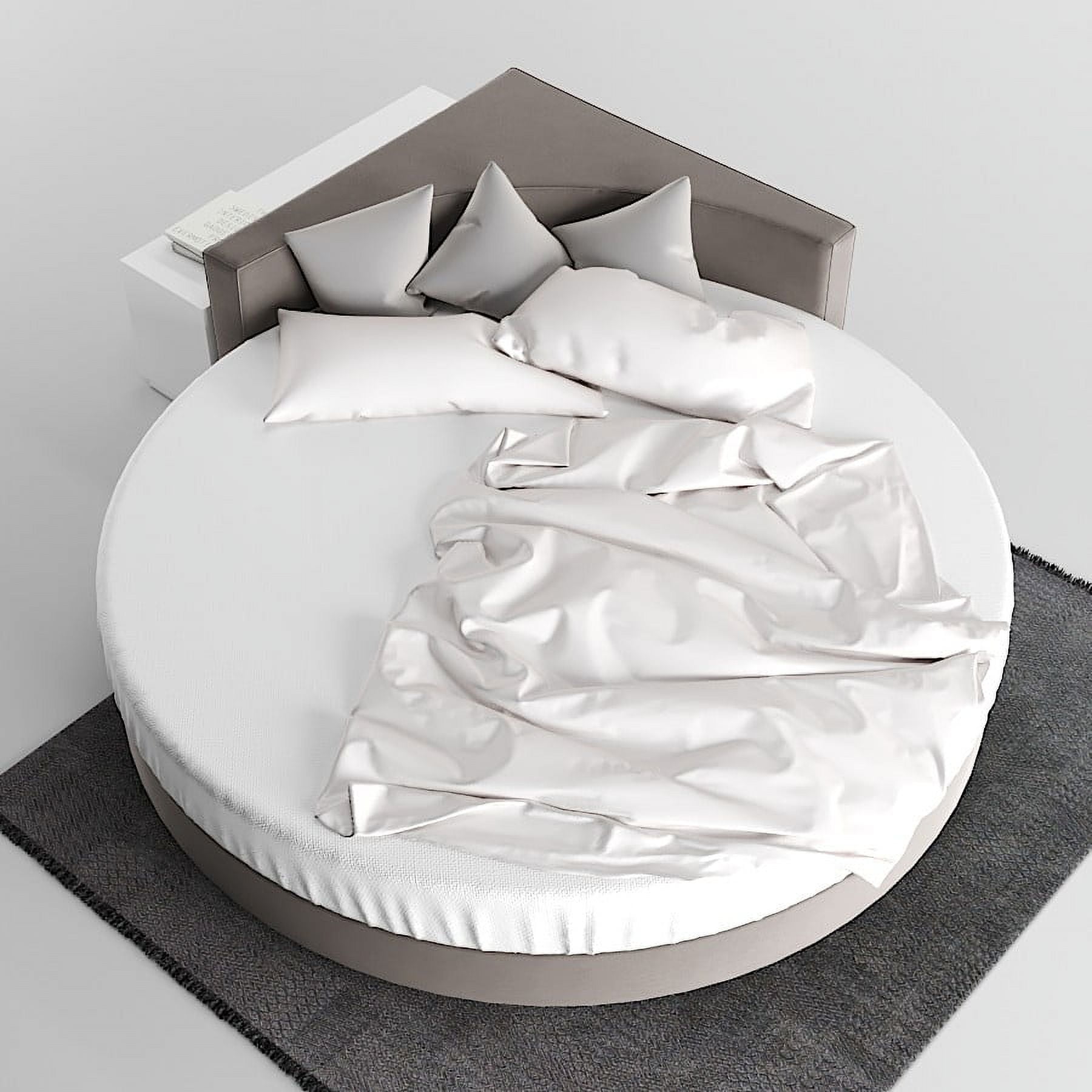 Mielmoon 10" Round Mattress for Adults (86" Diameter) Lux-Gel Memory ...