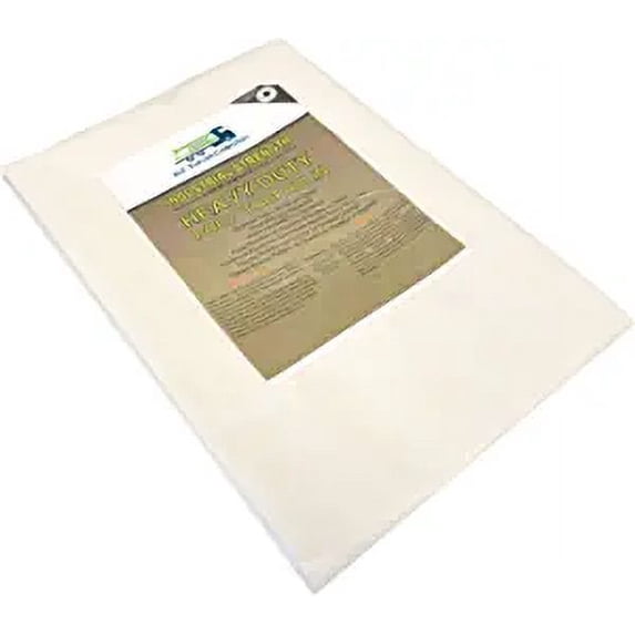 10 Mil Waterproof White Tarp H.D. Reinforced Corners (Industrial ...