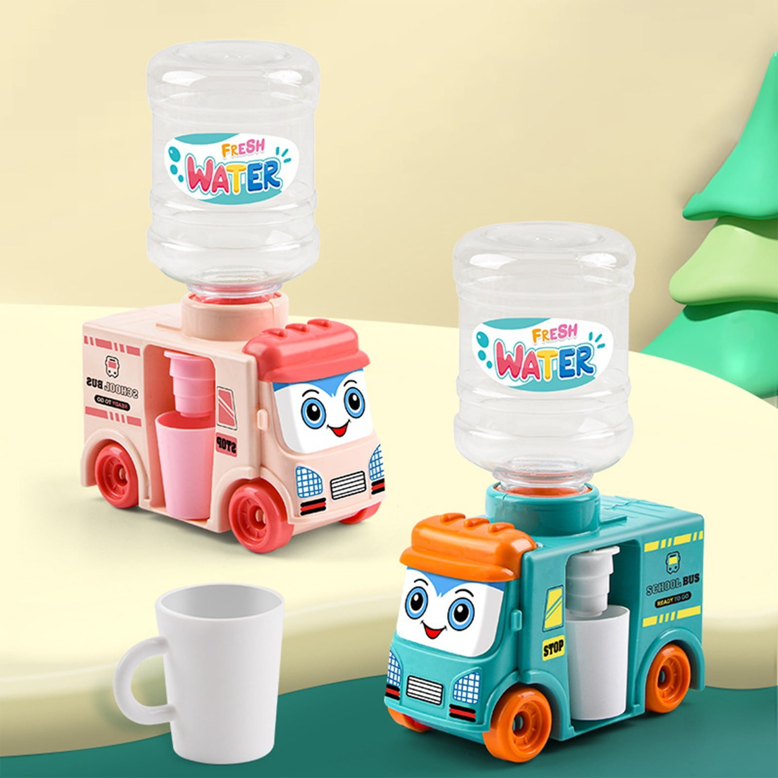 Under 10, Mini Plastic Water Dispenser, Kid-Friendly Kitchen Toy ...