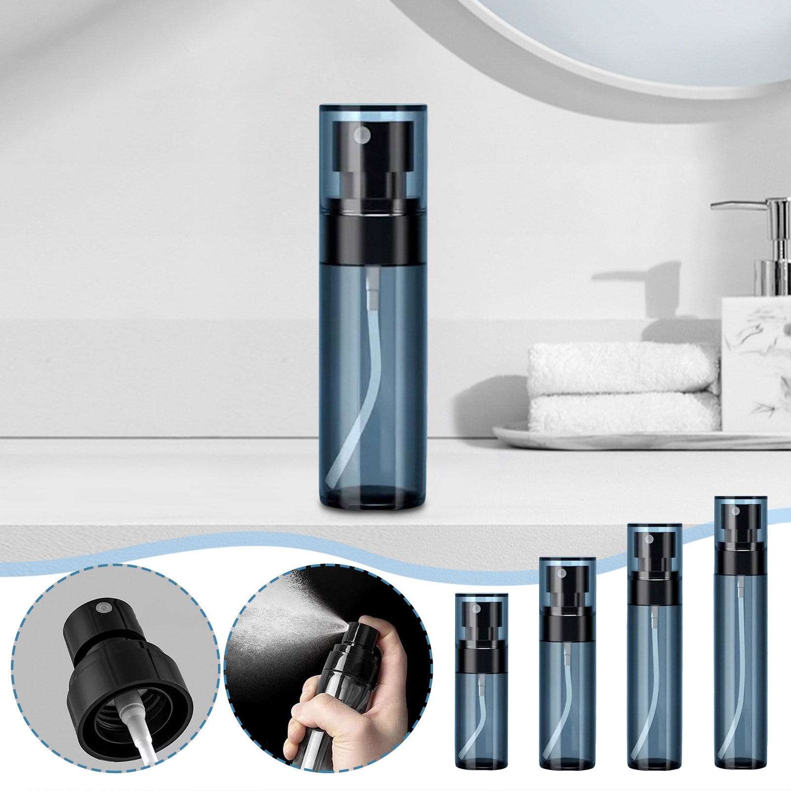 Under 10, Mini Portable Spray Bottle, Empty Glass Bottle, 4oz Capacity ...