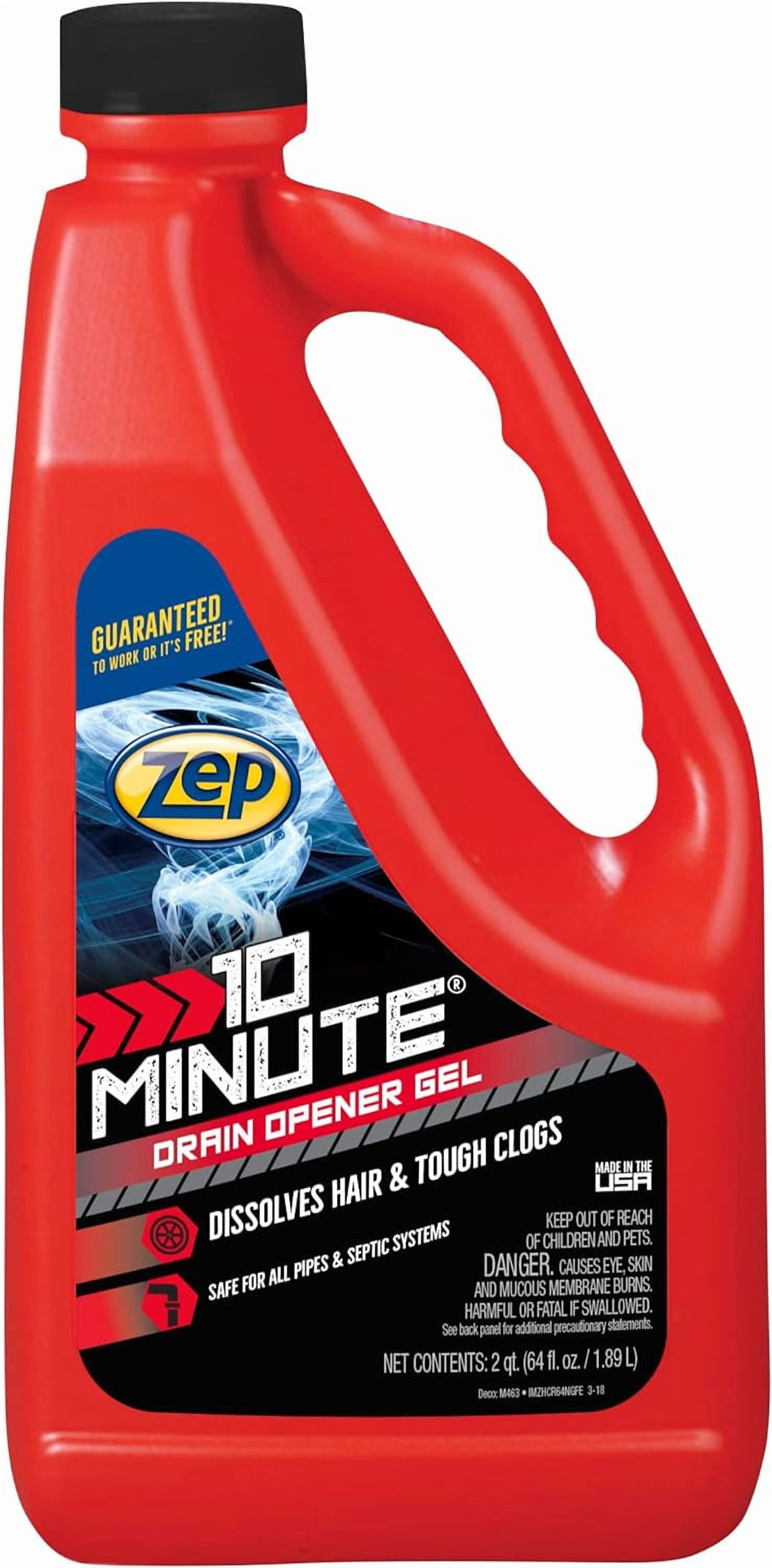 10 Minute Drain Opener Gel 64 Ounce - ZHCR64NG - Commercial Strength ...