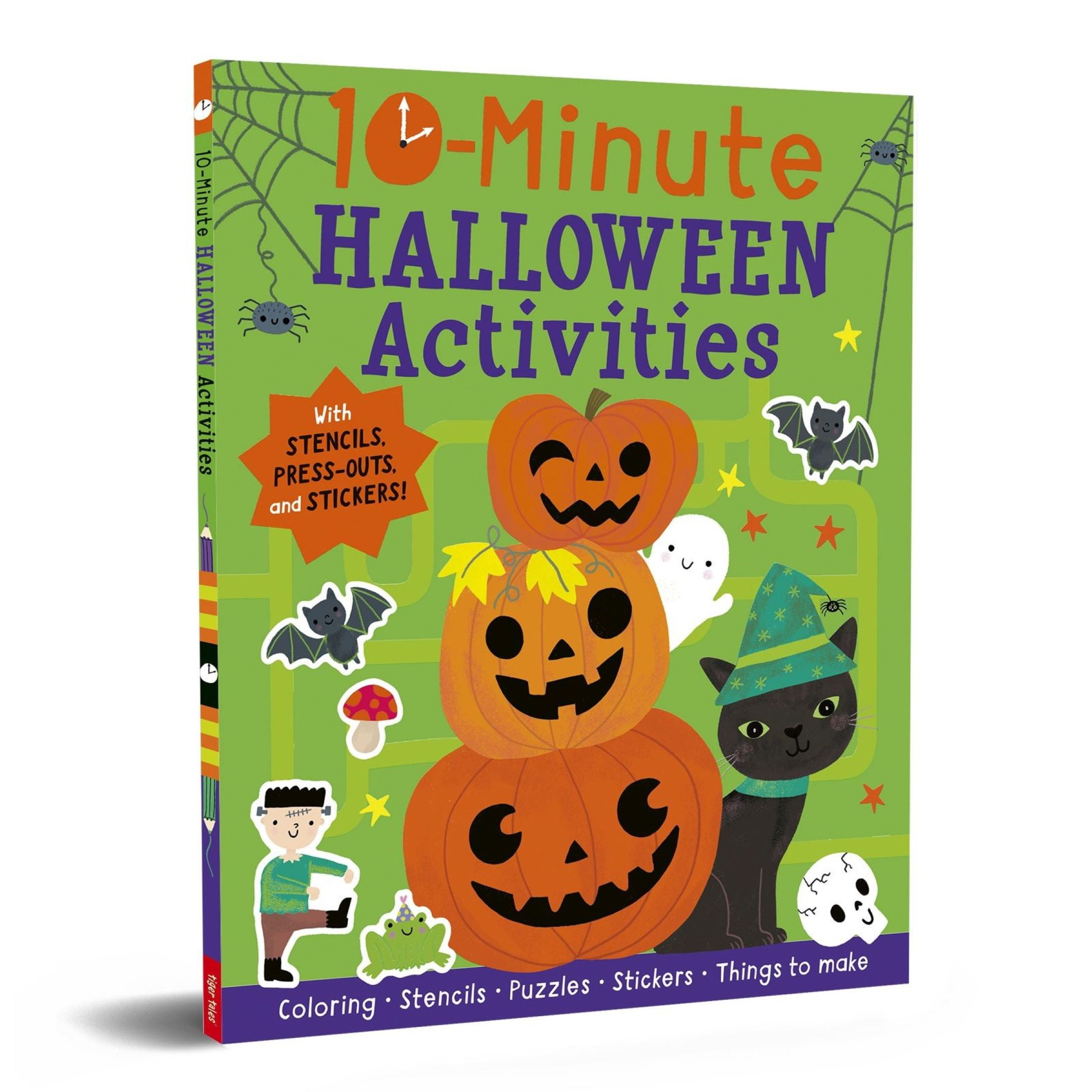 10-Minute Halloween Activities: With Stencils, Press-Outs, and Stickers ...