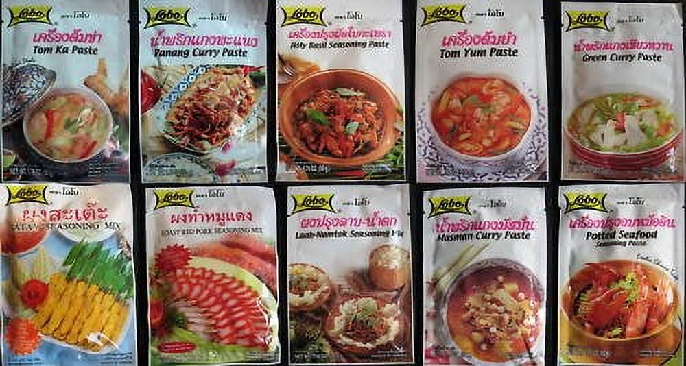 10 Mix Paste & Curry Paste Thai Food Made in Thailand - Walmart.com