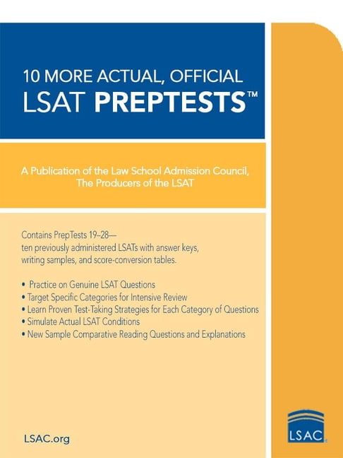 10 More, Actual Official LSAT Preptests: (Preptests 19-28), (Paperback ...
