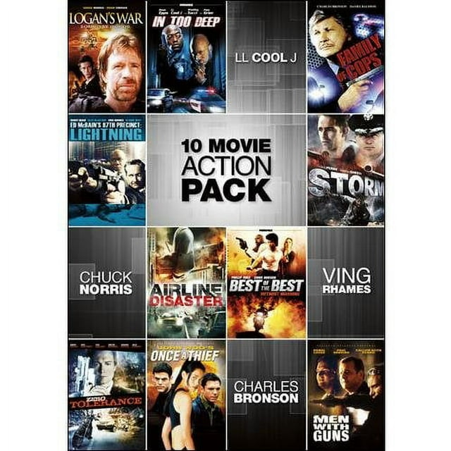 10-Movie Action Pack DVD - Walmart.com
