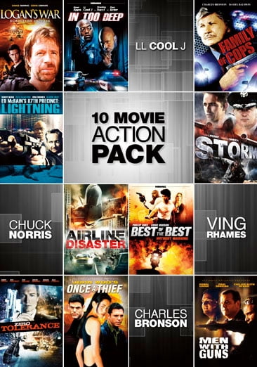 Pre-Owned 10 Movie Action Pack (Widescreen) - Walmart.com