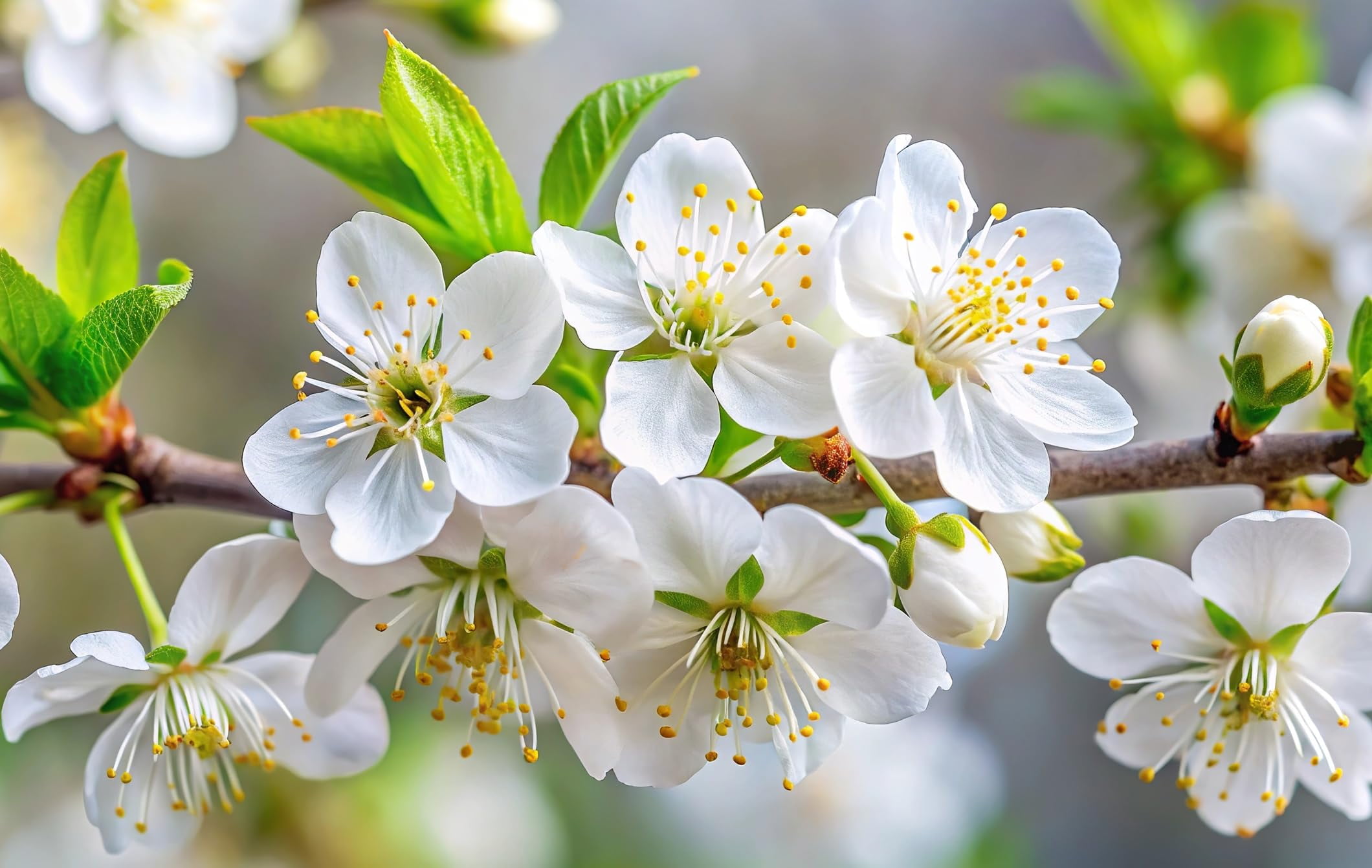 10 Nanking Cherry Tree Seeds for Planting - Stunning White Flowering ...