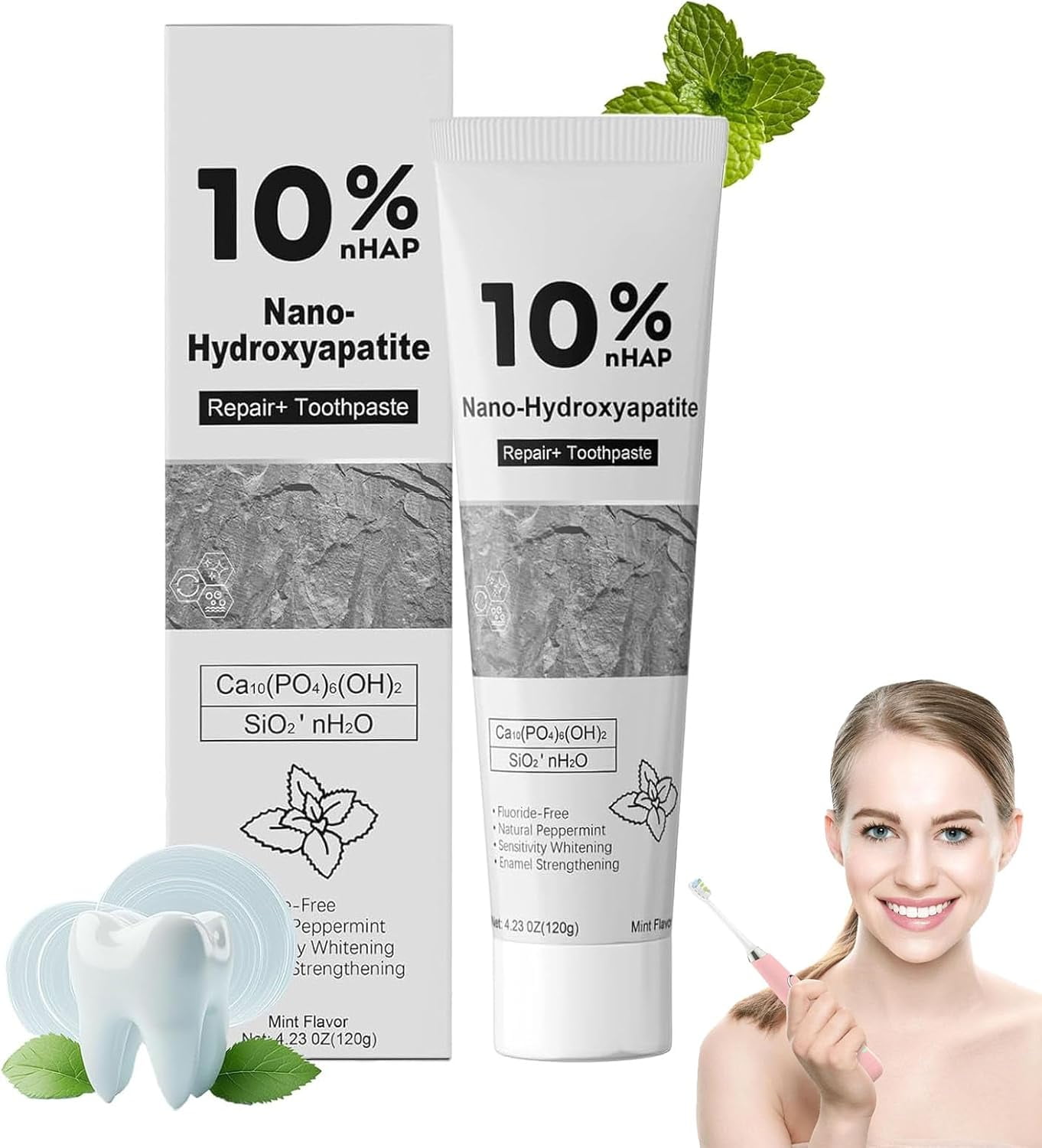 10% Nano-Hydroxyapatite Toothpaste, Hydroxyapatite Toothpaste 10 ...