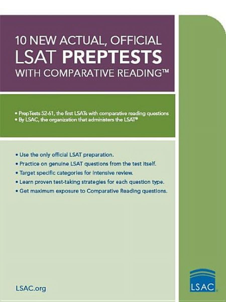 10 New Actual, Official LSAT Preptests with Comparative Reading ...
