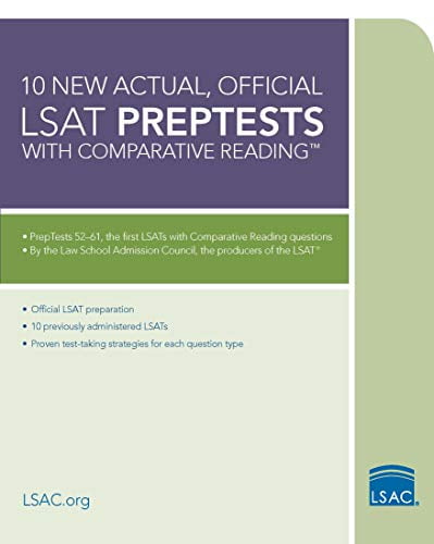 10 New Actual, Official LSAT Preptests with Comparative Reading ...