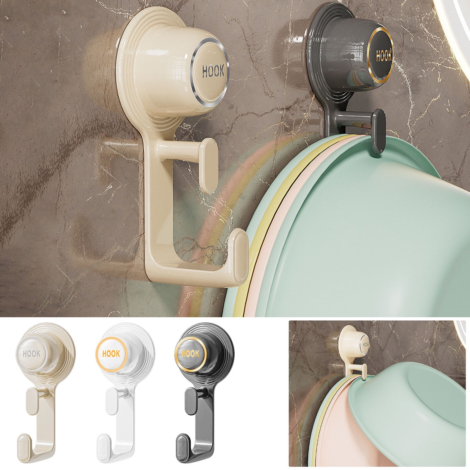 Under 10, Non Perforated Washbasin Hooks, Wall Hole Covers, Bathroom ...