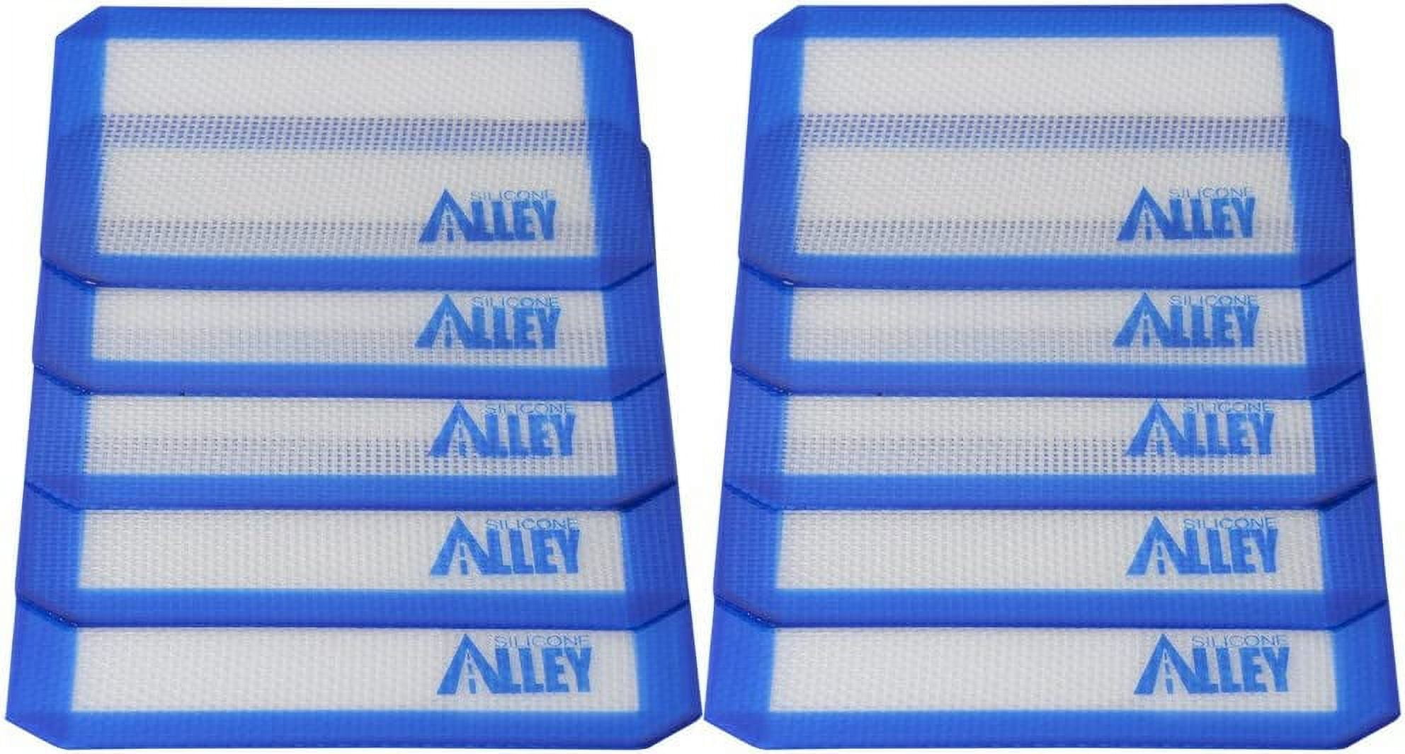 10 Non-stick Silicone Mat Pad, Small Rectangle 5 X 4 Inch, Blue ...