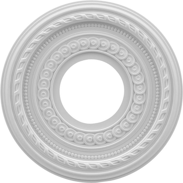 10"OD x 3 1/2"ID x 3/4"P Cole Thermoformed PVC Ceiling Medallion (Fits ...