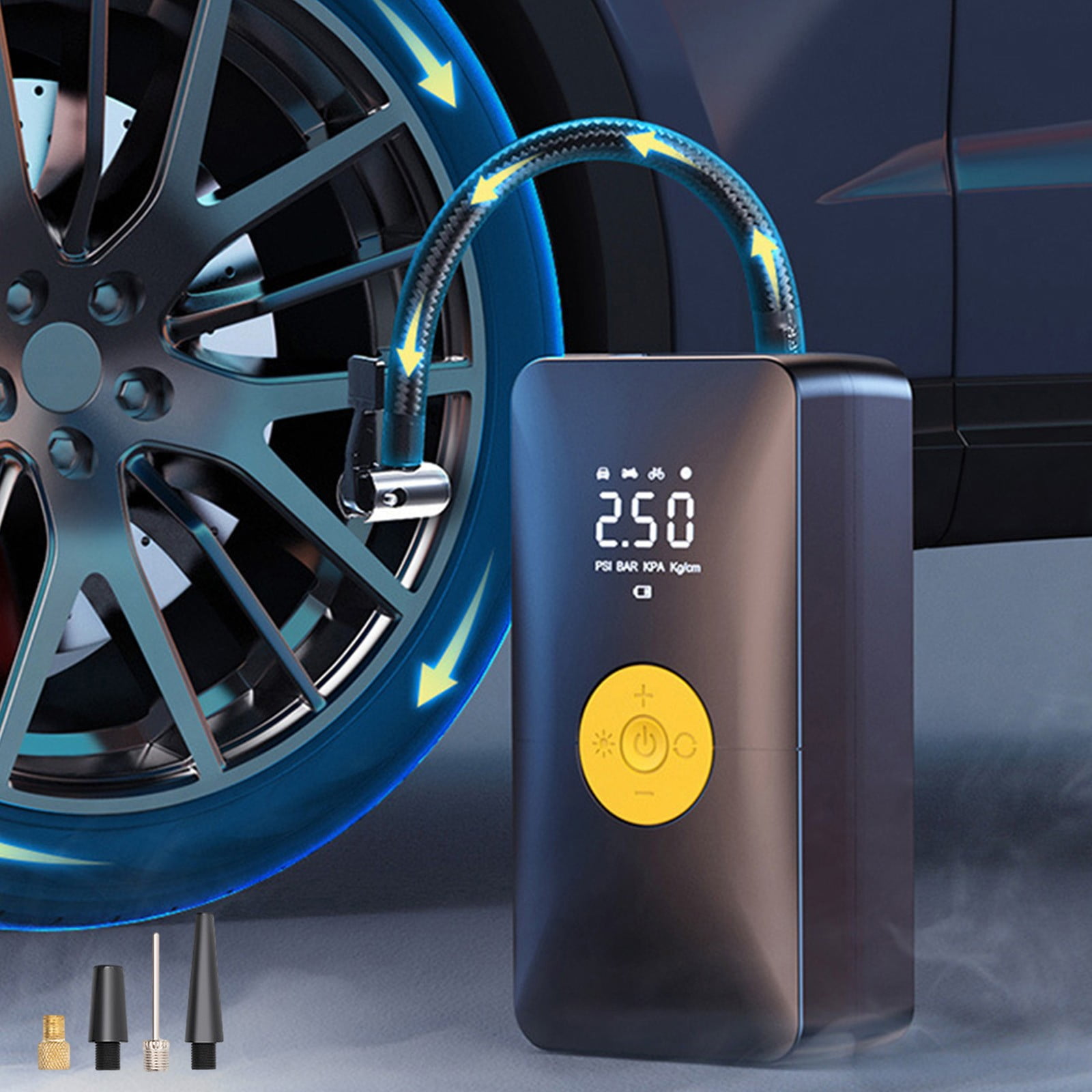 Up to 10% OFF, Portable Inflator Pump, 150PSI Air Pressure, Intelligent ...