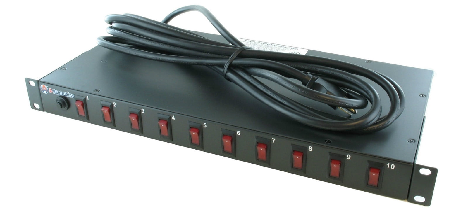 10 OUTLET Computer Multi-Outlet/Plug POWER STRIP PDU w/ LIGHTED POWER ...