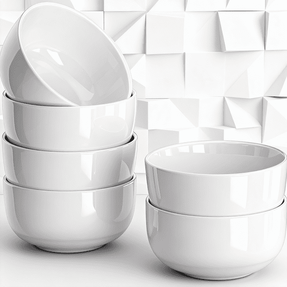 10 OZ Small Bowls, Ice Cream Bowls - 4.25" Ceramic Dessert Bowl Set of ...