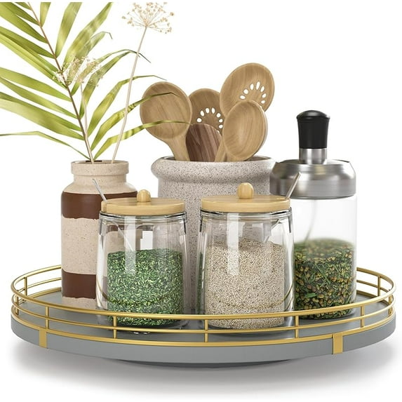 10" Oak Wood Decorative Tray for Home Decor, Tray for Coffee Table ...