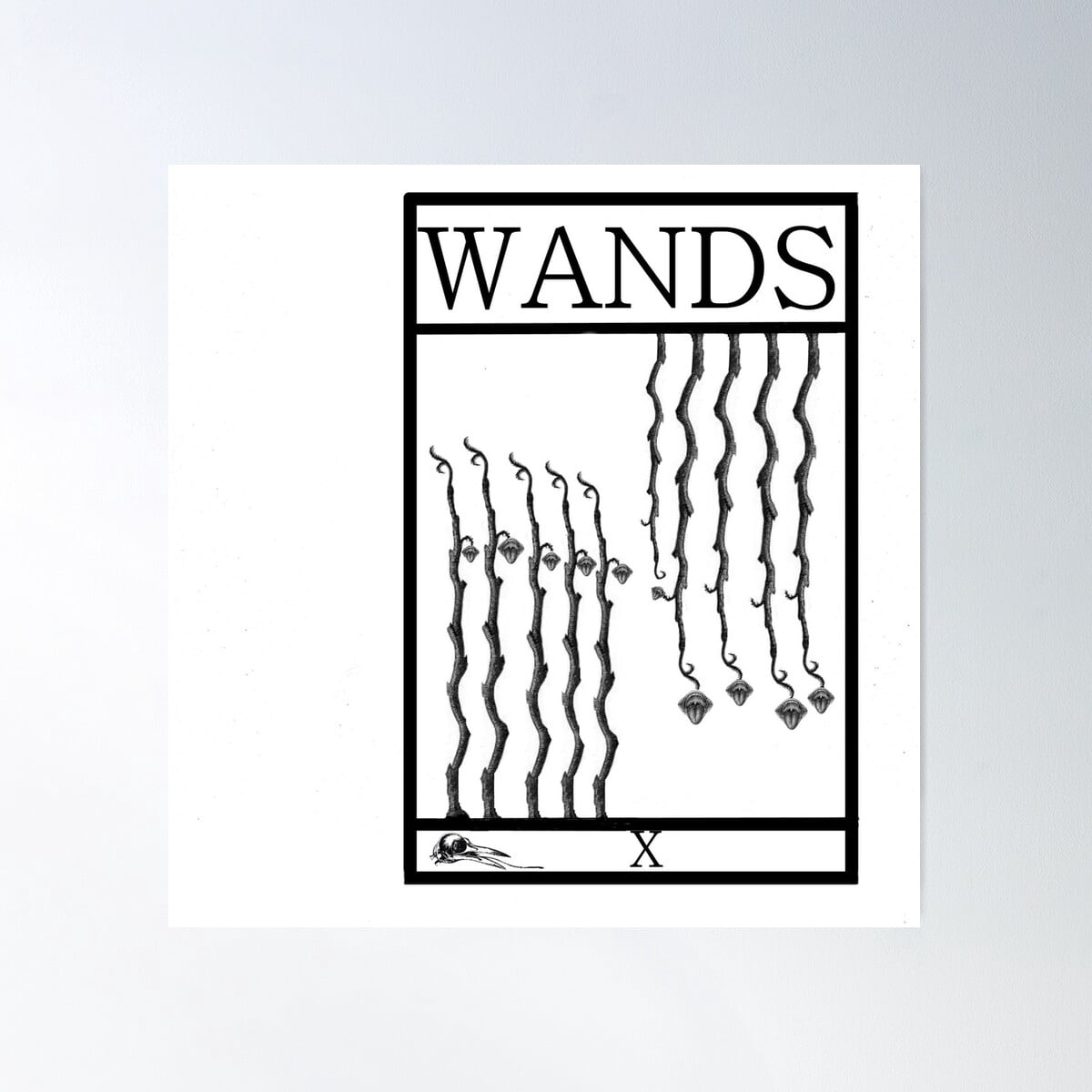 10 Of Wands Poster Wall Art, Modern Wall Decor For Living Room Bedroom ...