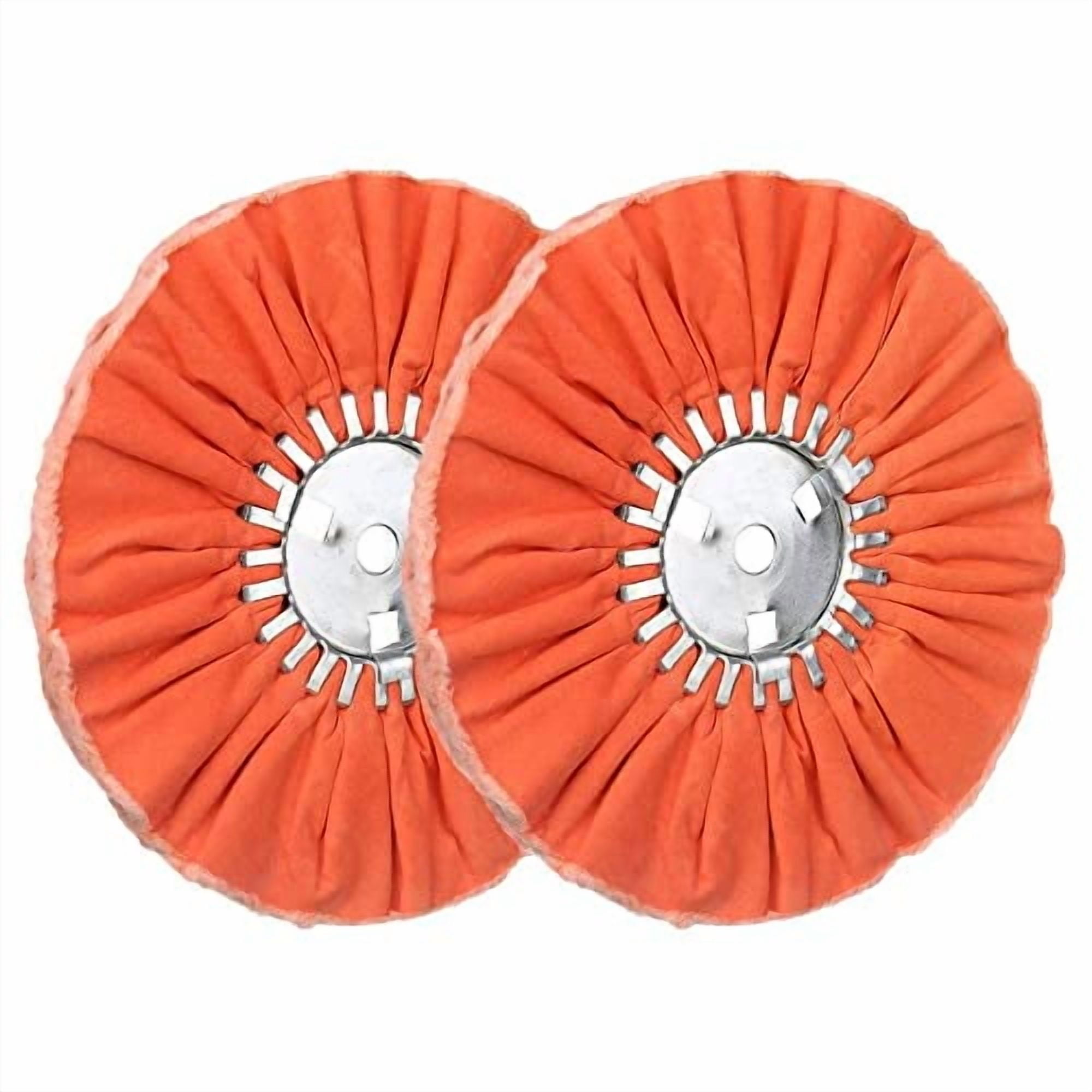 10" Orange Airway Buffing Wheel, 5/8" Arbor Hole, 16 Plys/Medium ...