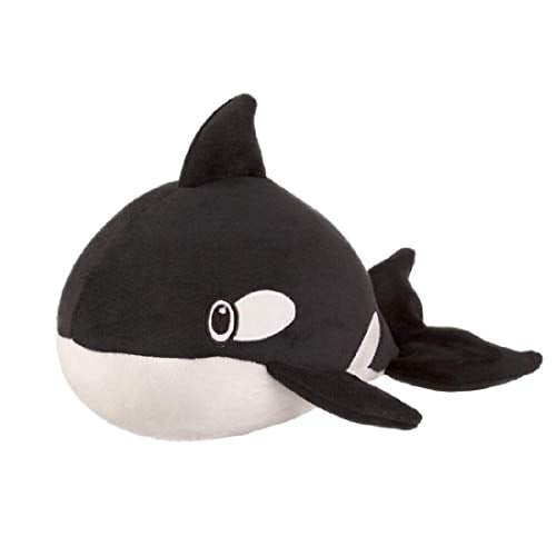 Ganz H14348 Squishy Squad Orca Plush Figure, Black and White, 10-inch ...
