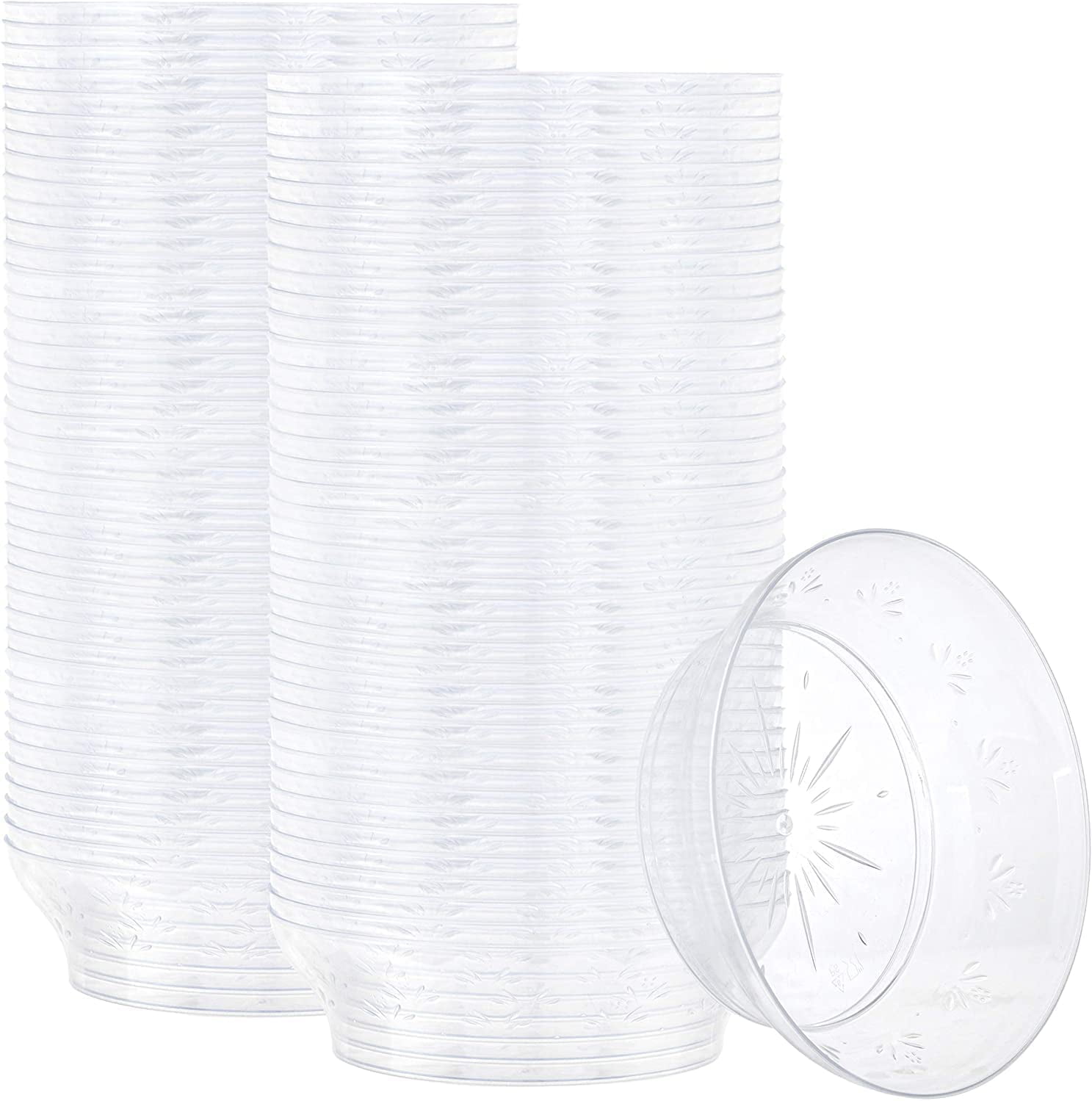 PHYSUN-10 ounce Premium Heavy Weight Crystal Clear Disposable Plastic ...