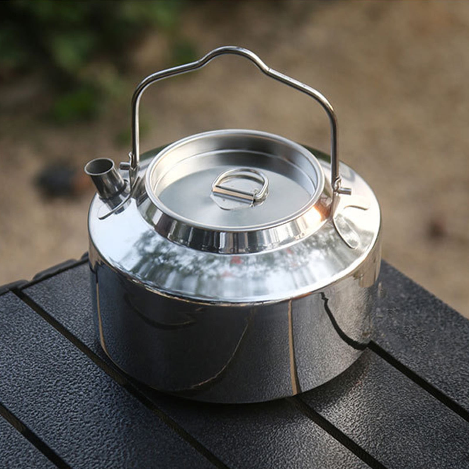 Under 10, Outdoor Stainless Steel Kettle, Large Capacity Camping Gear ...
