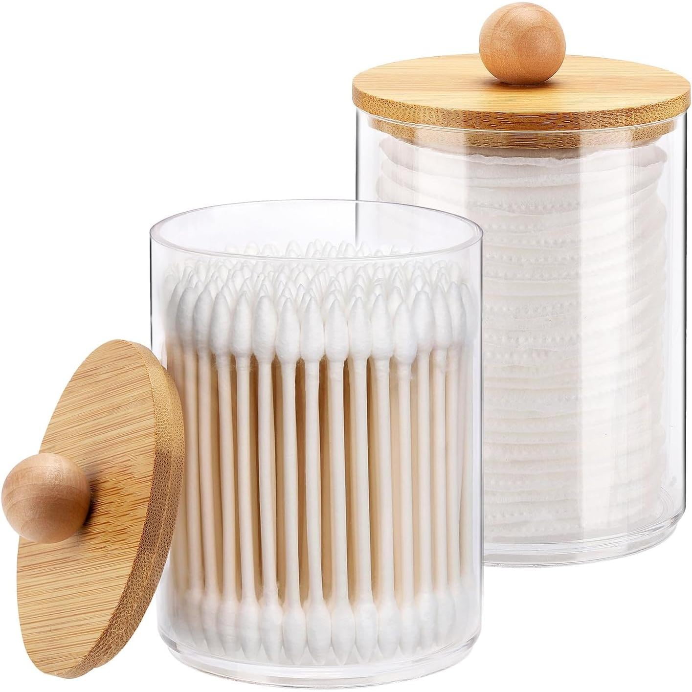 10 Oz Bathroom Manager Accessory Storage Container, Transparent Plastic ...