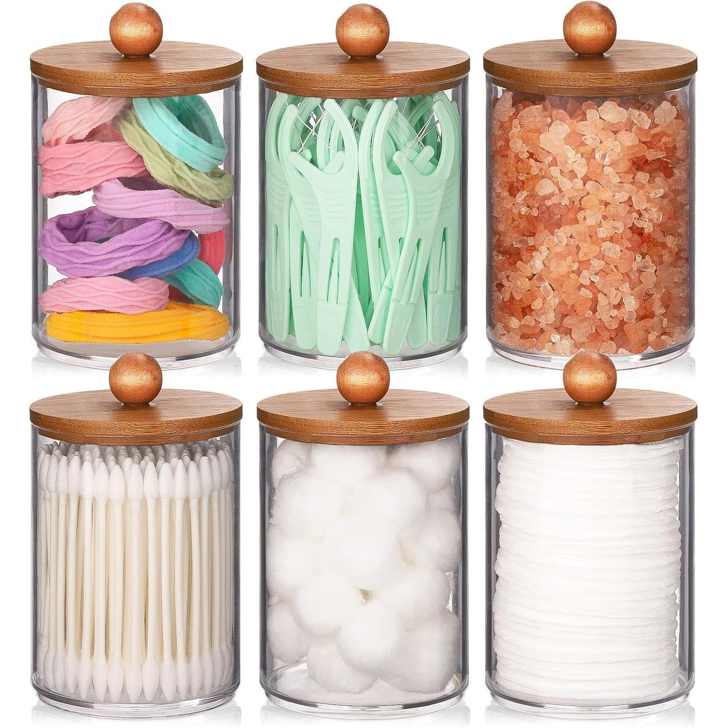 10 Oz Bathroom Manager Accessory Storage Container, Transparent Plastic ...