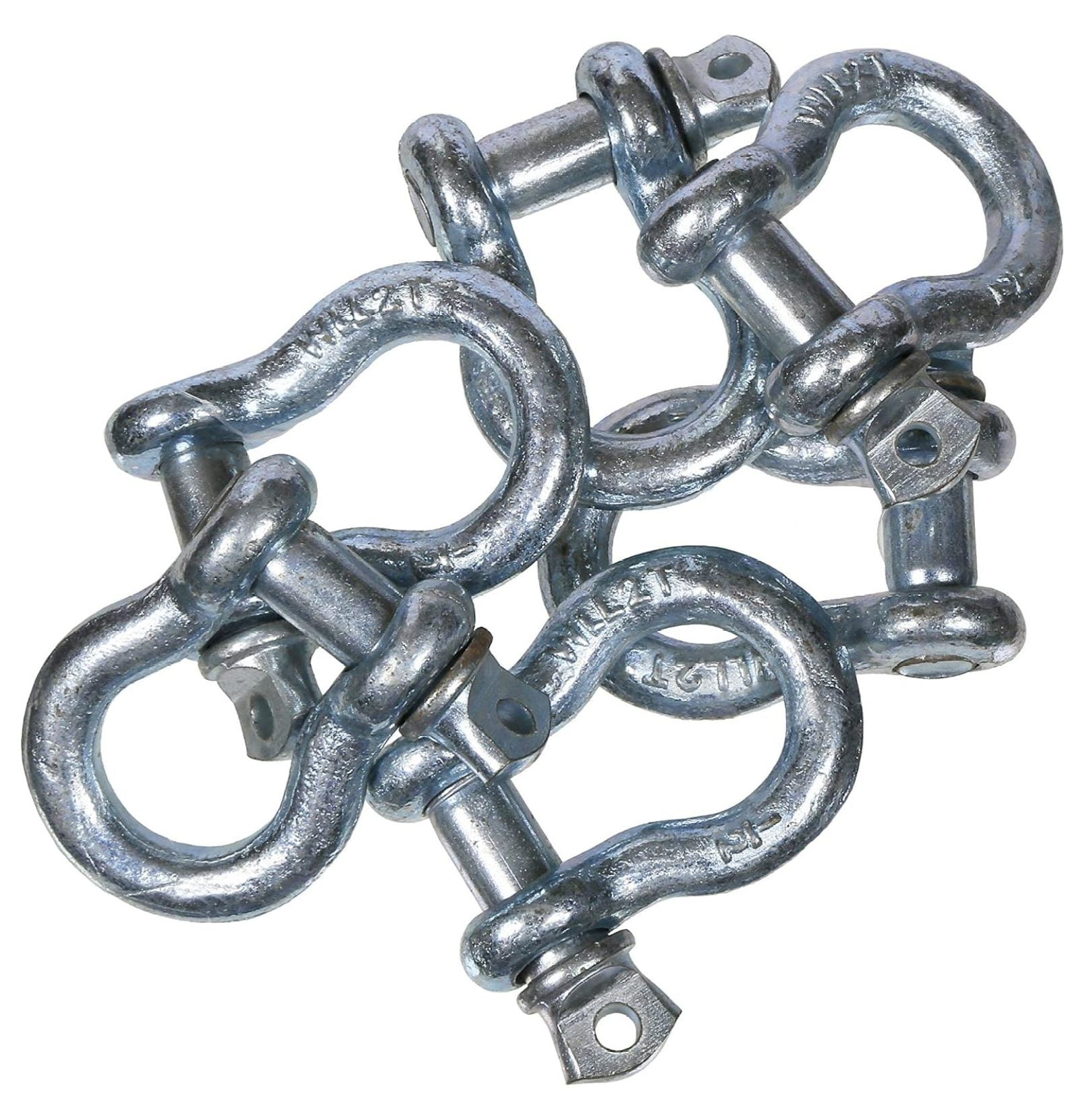 10 PACK 1/2" BOW SHACKLE CLEVIS SCREW PINS ANCHOR RIGGING / 2 TON ...