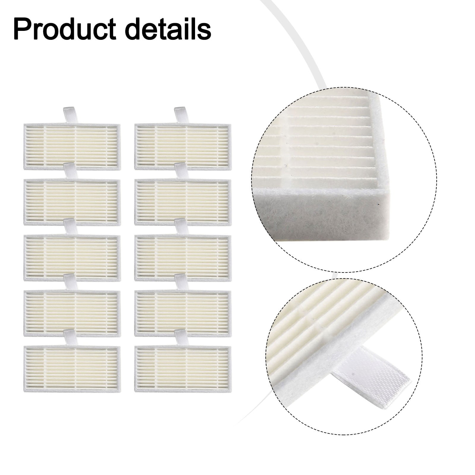 10 PACK 4/10 Pcscs Vacuum Filter For Eicobot Br150 Robot Vacuum Filter ...