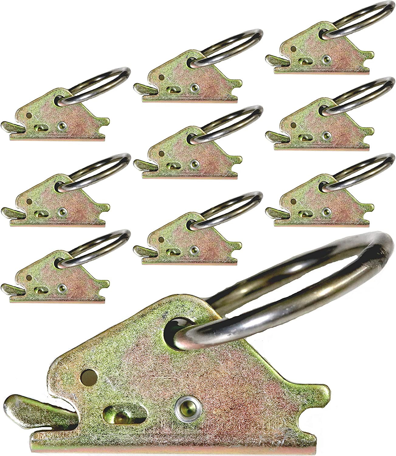 DKGSTRAPS 10 Pack E-Track O Ring Tie-Down Anchors for Truck Cargo ...