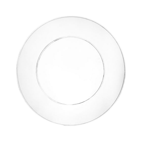 (100 PACK) EcoQuality 7.5" inch Round Clear Plastic Plates Mod ...